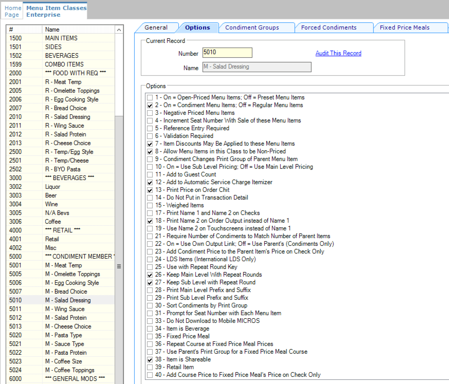 How to program condiments in Micros Simphony 2026 - SimSupport