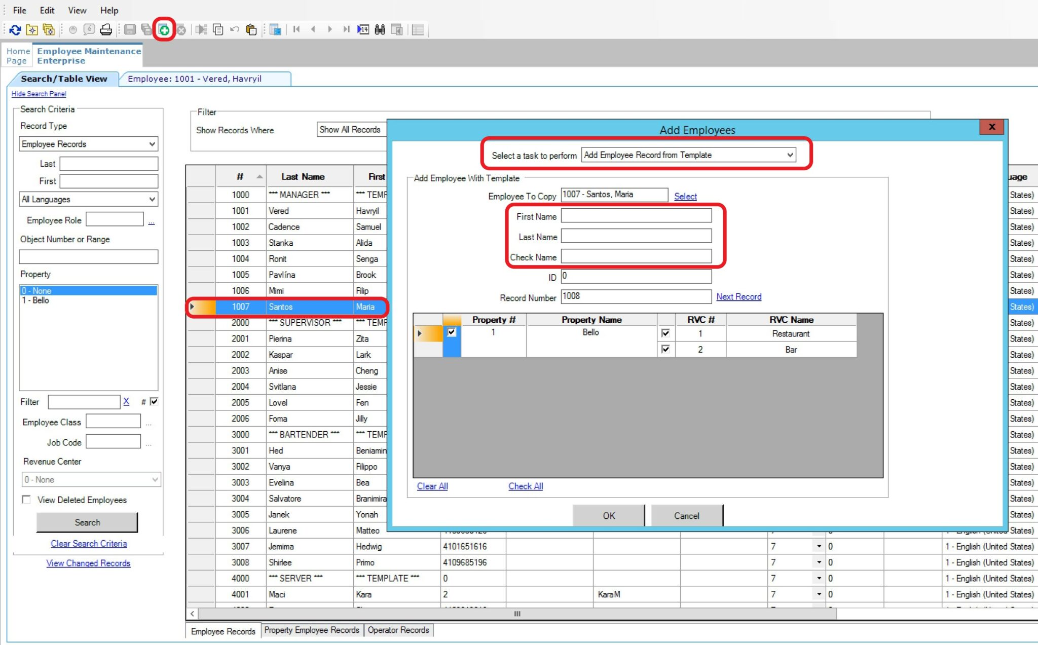Configure Employees in EMC - Simphony Version 19 - SimSupport