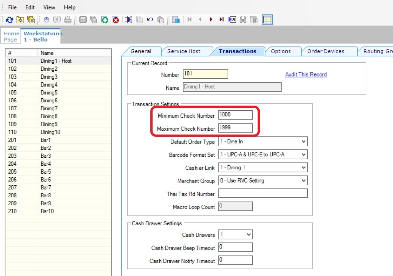 Guest Checks in Micros Simphony 19 - SimSupport